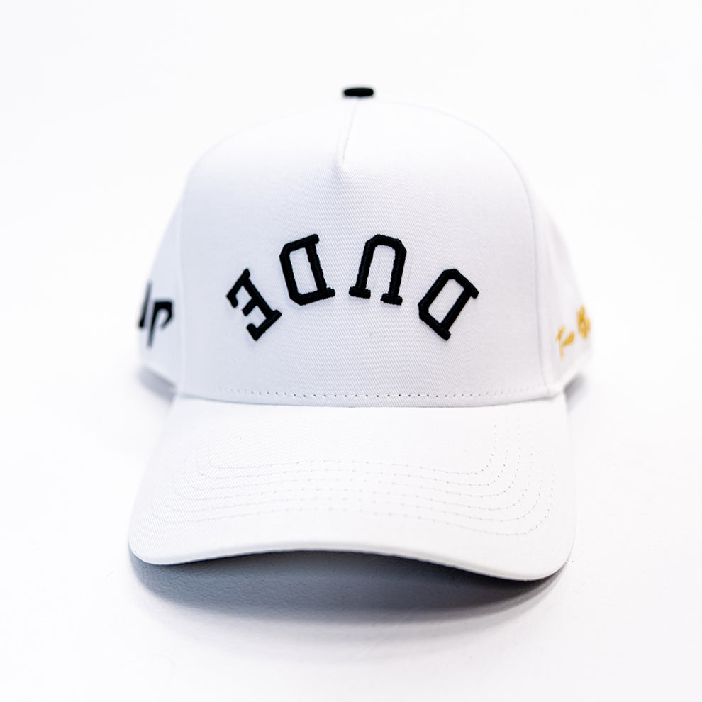 The DUDE Hat - White/Black – Dude Perfect Official