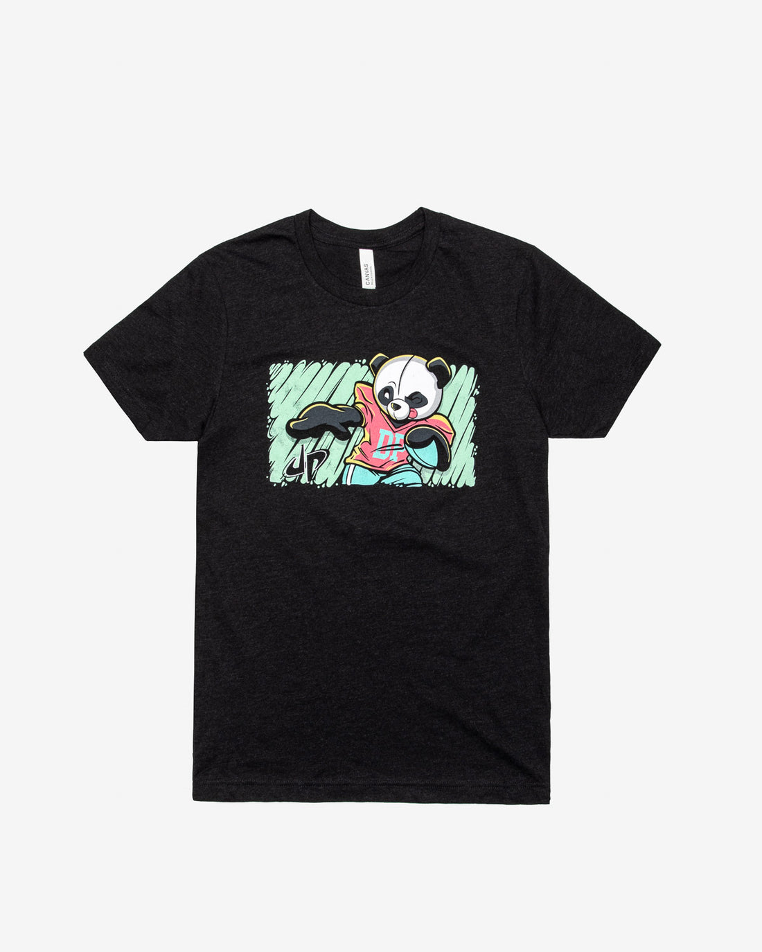 Dude Perfect Panda Football T Shirt Heather Black Dude Perfect